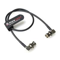 China Alvin's Cables 12G SDI Cable Flexible, BNC Male to Male Right Angle for RED Komodo| Atomos Monitor 75 Ohm Shielded Cable for 4K Video Camera 50cm|19in for sale
