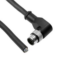 China Alvin's Cables M12 A-Code 8 Pin Male Right Angle to Open End Power I/O Cable Cat6a High-Flex Shielded for Cognex Keyence Basler Industrial Automation Fieldbus Module 3.3ft/1m for sale