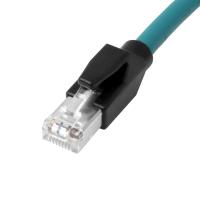 China Alvin's Cables M12 X-Code 8 Pin Female to RJ45 Ethernet Cable Cat6a High-Flex Shielded for Cognex Keyence Basler Industrial Automation Fieldbus Module 32.8ft/10m,Green for sale