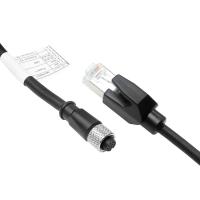 China Alvin's Cables M12 12 Pin Power Functional Ethernet Cable for DJI Livox HAP(TX) Mid-70 Mid-360 LiDAR Sensor, M12 Aviation 12 Pin Female to RJ45 1 to 3 Breakout Cable 9.84ft/3m for sale