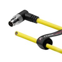 China Alvin's Cables M8 5-Pin B-Code Male to Flying Lead I/O Cable for Cognex in-Sight Micro 2000, Trigger Strobe Cable for Vision System Industrial Automation, High Flex Right Angle,5m/16.4ft for sale