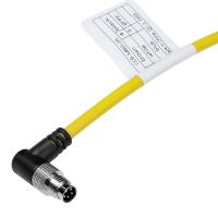 China Alvin's Cables M8 5-Pin B-Code Male to Flying Lead I/O Cable for Cognex in-Sight Micro 2000, Trigger Strobe Cable for Vision System Industrial Automation, High Flex Right Angle,1m/3.3ft for sale