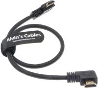 China Alvin's Cables Z Cam E2 L Shape 4K 60P HDMI Cable for Atomos Shinobi Ninja V Monitor and Portkeys BM5 Right Angle to Right Angle High Speed HDMI Cord 45CM for sale