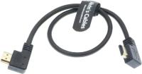 China Alvin's Cables Z Cam E2 L Shape 4K 60P HDMI Cable for Atomos Shinobi Ninja V Monitor and Portkeys BM5 Right Angle to Right Angle High Speed HDMI Cord 45CM for sale