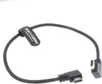 China Alvin's Cables Z Cam E2 L Shape 4K 60P HDMI Cable for Atomos Shinobi Ninja V Monitor and Portkeys BM5 Right Angle to Right Angle High Speed HDMI Cord 45CM for sale
