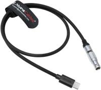 China Alvin's Cables Braided USB-C Type-C to 2 Pin 12V Fast Charging Power Cable for Tilta|Teradek|SmallHD|Z-CAM|Blackmagic Pyxis 60cm|24inches, Black for sale