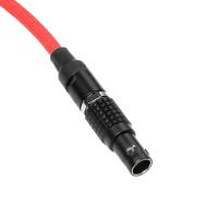 China Alvin's Cables Ultra Soft Right Angle USB-C Type-C to 2 Pin Black-Plated 12V Fast Charging Power Cable for Tilta|Z-CAM|Teradek|SmallHD|Blackmagic Pyxis, 45cm|17.7inches, Red for sale