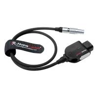 China Alvin's Cables Smart D-tap to 2 Pin Male Braided Power Cable for Teradek|SmallHD|Z-CAM|Blackmagic Pyxis, 45cm|18inches, Flexible Braided for sale