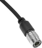 China Alvin's Cables Ultra Flexible Hirose 4 Pin Male to DC Right Angle Braided Power Cable for Blackmagic's Cinema Camera 4k, for Sound Devices 633|644|688, Zoom F8 Recorder, 45cm|17.7in, Black for sale
