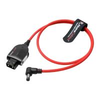 China Alvin's Cables Smart Dtap to DC Cable for Atomos Ninja V, Ultra Flexible D-tap to 2.1 DC Right Angle Power Cable 2ft for Blackmagic Design Video Assist, SmallHD 702, for Feelworld FW568 Monitor, Red for sale