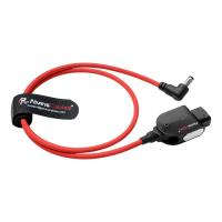 China Alvin's Cables Smart Dtap to DC Cable for Atomos Ninja V, Ultra Flexible D-tap to 2.1 DC Right Angle Power Cable 2ft for Blackmagic Design Video Assist, SmallHD 702, for Feelworld FW568 Monitor, Red for sale