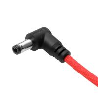 China Alvin's Cables Smart Dtap to DC Cable for Atomos Ninja V, Ultra Flexible D-tap to 2.1 DC Right Angle Power Cable 2ft for Blackmagic Design Video Assist, SmallHD 702, for Feelworld FW568 Monitor, Red for sale