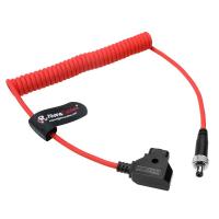 China Alvin's Cables Atomos Ninja V D-tap Power Cable, 1.6-4ft Smart Dtap to Locking DC 2.1 Coiled Cable for Blackmagic Video Assist, for Hollyland Mars 400S, Ultra Soft for sale