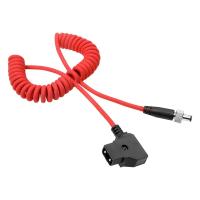 China Alvin's Cables Atomos Ninja V D-tap Power Cable, 1.6-4ft Smart Dtap to Locking DC 2.1 Coiled Cable for Blackmagic Video Assist, for Hollyland Mars 400S, Ultra Soft for sale