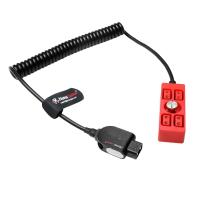 China Alvin's Cables Smart D-tap Power Splitter Cable, Dtap Male to 4 Port DTap Female Splitter Hub Coiled Power Cable for ARRI RED Teradek SmallHD SmallRig V-Mount|Gold-Mount Battery 40cm/15.7in Red for sale