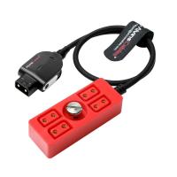 China Alvin's Cables Smart D-tap Power Splitter Cable, Dtap Male to 4 Port DTap Female Splitter Hub Ultra Soft Power Cable for ARRI RED Teradek SmallHD SmallRig V-Mount Battery 40cm/15.7in Red for sale