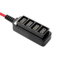 China Alvin's Cables Smart D-tap Splitter Cable Ultra Soft Smart Dtap Male to 4 Port Dtap Female Power Supply for V-Mount Camera Battery P-tap Power Hub for ARRI RED Teradek SmallHD SmallRig 60cm|23.6inches for sale