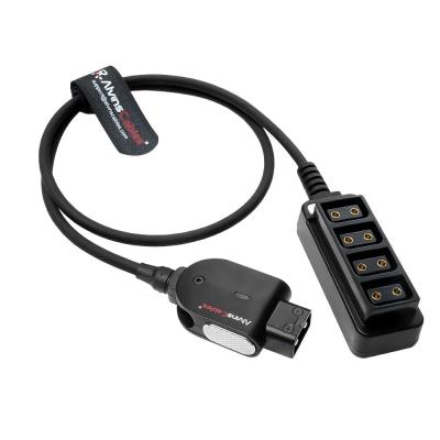 China Alvin's Cables Smart D-tap Splitter Power Cable, Ultra Soft Dtap Male to 4 Port Dtap Female Power Supply for ARRI RED Teradek SmallHD SmallRig for V-Mount Camera Battery 60cm|23.6in for sale