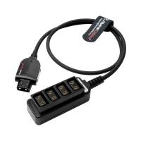 China Alvin's Cables Smart D-tap Splitter Power Cable, Ultra Soft Dtap Male to 4 Port Dtap Female Power Supply for ARRI RED Teradek SmallHD SmallRig for V-Mount Camera Battery 60cm|23.6in for sale
