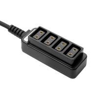 China Alvin's Cables Smart D-tap Splitter Power Cable, Ultra Soft Dtap Male to 4 Port Dtap Female Power Supply for ARRI RED Teradek SmallHD SmallRig for V-Mount Camera Battery 60cm|23.6in for sale