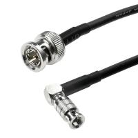 China Alvin's Cables Micro BNC to BNC Cable 12G-SDI High Speed 4K UHD Video Coaxial Cable, Right Angle Micro BNC 75 Ohm Ultra-Slim for Blackmagic Video Assist 5