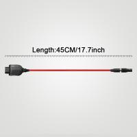 China Alvin's Cables Smart D-tap to 2 Pin Male Braided Power Cable for BMPCC Pyxis|Teradek|SmallHD|Z-CAM Flexible Braided 45cm|18inches, Black for sale