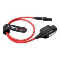 China Alvin's Cables Smart D-tap to 2 Pin Male Braided Power Cable for BMPCC Pyxis|Teradek|SmallHD|Z-CAM Flexible Braided 45cm|18inches, Black for sale