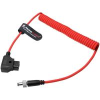 China Alvin's Cables Atomos Ninja V D-tap Power Cable, 1.6-4ft Dtap to Locking DC 2.1 Coiled Cable for Blackmagic Video Assist, for Hollyland Mars 400S, Ultra Flexible for sale