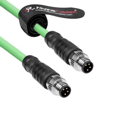 China Alvin's Cables M8 A-Code 4 Pin Male to 4 Pin Cable High-Flex Shielded for Beckhoff ZK1090-3131 Industrial Automation EtherCAT Fieldbus 6.6ft/2m for sale