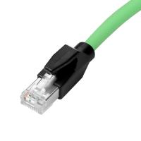 China Alvin's Cables M8 A-Code 4 Pin Male to RJ45 Ethernet Cable Cat6a High-Flex Shielded for Beckhoff ZK1090-3191 Industrial Automation EtherCAT Fieldbus 16.4ft/5m for sale