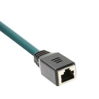 China Alvin's Cables M12 X-Code 8 Pin Male to RJ45 Female Ethernet Cable for Cognex Keyence Camera, RJ45 Female Socket High-Flex Cat6a Cable for Industrial Automation,Robotics 3.3ft/1m Green for sale