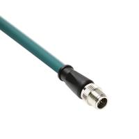 China Alvin's Cables M12 X-Code 8 Pin Male to RJ45 Female Ethernet Cable for Cognex Keyence Camera, RJ45 Female Socket High-Flex Cat6a Cable for Industrial Automation,Robotics 3.3ft/1m Green for sale
