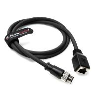 China Alvin's Cables M12 D-Code 4 Pin Male to RJ45 Female Ethernet Cable for Industrial Camera Sensor, RJ45 Female Socket High-Flex Cat6a Cable for Automation Application 9.84ft/3m for sale