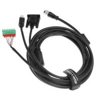 China Alvin's Cables M12 A-Code 17 Pin Power Data Ethernet Cable for Hikrobot ID2000 ID3000 Barcode Readers, SC2000 SC3000 Vision Sensors, M12 17 Pin Female to RJ45 DB9 Interface Integrated Cable 9.84ft/3m for sale