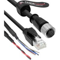 China Alvin's Cables M12 12 Pin Power Functional Ethernet Cable for DJI Livox HAP(TX) Mid-70 Mid-360 LiDAR Sensor, M12 Aviation 12 Pin Female to RJ45 1 to 3 Breakout Cable 49.2ft/15m for sale