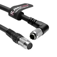 China Alvin's Cables Keyence CB-B05LU Extension Cable with L-Shaped Connector 0.5m| 1.6ft, Right Angle 20 Pin Male to Female Sensor Head to Controller Cable for Keyence LJ-X8000 LJ-V7000 XG-X Series for sale