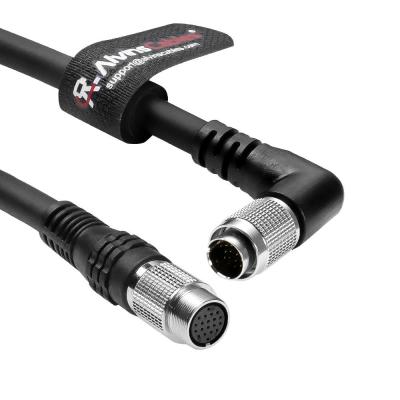 China Alvin's Cables Keyence CB-B05LU Extension Cable with L-Shaped Connector 0.5m| 1.6ft, Right Angle 20 Pin Male to Female Sensor Head to Controller Cable for Keyence LJ-X8000 LJ-V7000 XG-X Series for sale