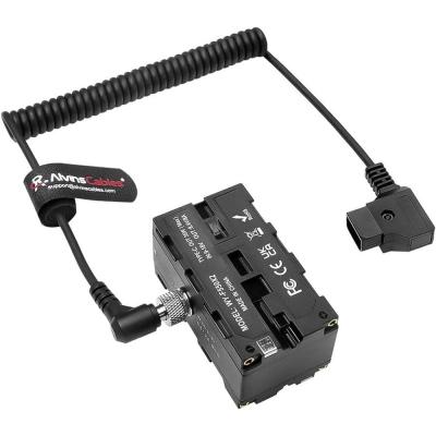 China Alvin's D Tap to NP F Dummy Battery Cable for Atomos Ninja Monitors  Coiled Type C 58 chars for sale