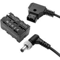 China Alvin's D Tap to NP F Dummy Battery Cable for Atomos Ninja Monitors  Coiled Type C 58 chars for sale