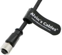 China Alvin's Cables M12 A Code 5 Pin Female to Open End Cable 26.2ft 8m for sale