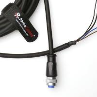 China Alvin's Cables M12 A Code 4Pin to Open Wire Power Cable 20m for sale