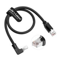 China Alvin's Cables Up Angle Cat6 Profinet Cable 1ft High Flex PLC Robotics for sale