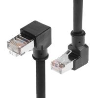 China Alvin's Cables Up Angle Cat6 Profinet Cable 1ft High Flex PLC Robotics for sale