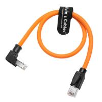 China Alvin's Cables Cat6 Shielded RJ45 Cable 3.3ft Up Angle for PLC Robotics for sale