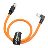 China Alvin's Cables Cat6 Shielded RJ45 Cable  6.6ft Up Angle for PLC Robotics for sale