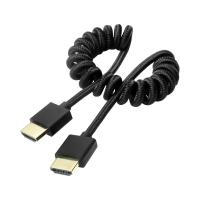 China Alvin's Cables 8K HDMI 2.1 Coiled Cable 2ft Gold Plated for Gaming PS5 for sale