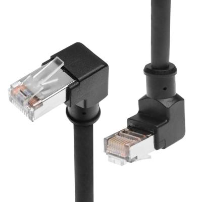 China Alvin's Cables Cat6 Shielded RJ45 Cable 6.6ft Down Angle for PLC Robotics for sale