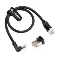 China Alvin's Cables Cat6 Shielded RJ45 Cable 9.8ft Down Angle for PLC Robotics for sale