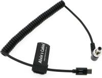 China Alvin's Cables USB C PD to Lock DC 12V Coiled Cable for Video Monitors for sale