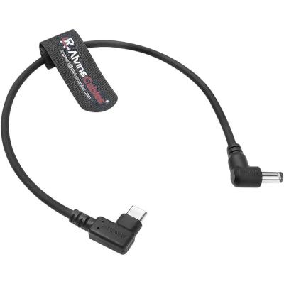 China Alvin's Cables Right Angle USB-C Type-C PD to DC Power Cable PD Charging Cable for Blackmagic Video Assist Monitor 30CM/11.8 inches for sale